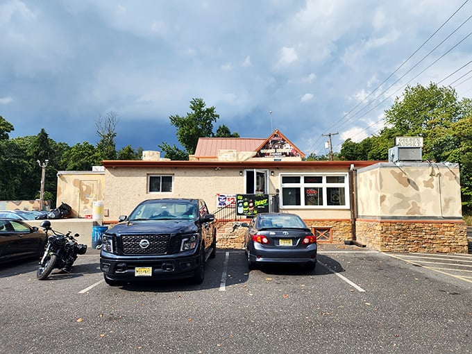 The unassuming exterior of Golden Nugget Tavern stands like a culinary speakeasy&mdash;no fancy frills, just the promise of legendary wings waiting inside.