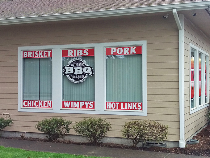 The unassuming exterior of Roger That BBQ stands as Salem's smoke signal to barbecue pilgrims&mdash;those bold red BBQ letters promising salvation for the hungry soul.