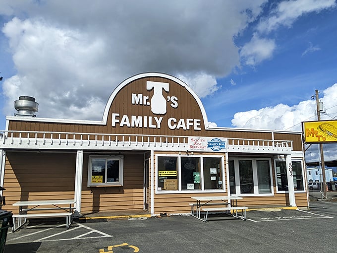 Welcome to carb heaven! Mr T's Family Cafe stands proud, a beacon of comfort food in Mount Vernon. It's like your grandma's house, if grandma could feed an army.