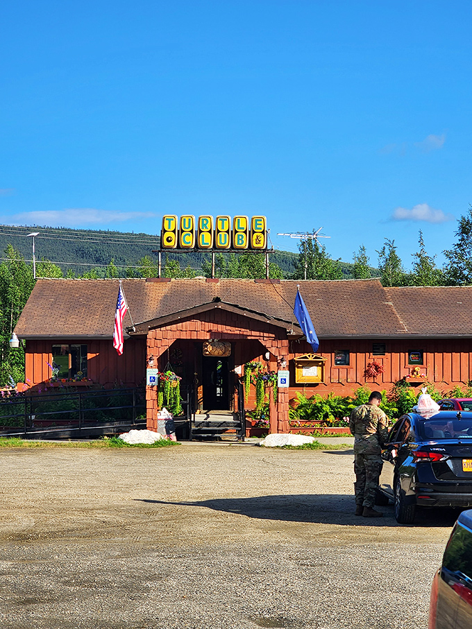 Welcome to the Turtle Club, where rustic charm meets culinary magic! This unassuming exterior hides a treasure trove of flavors that'll make your taste buds do a happy dance.