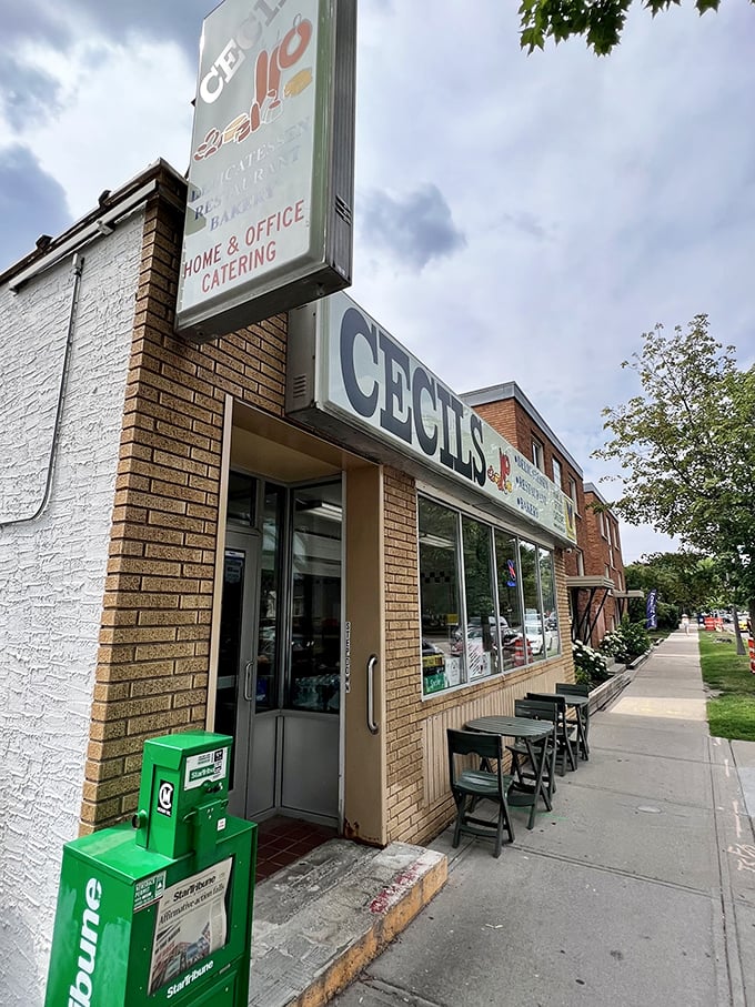 Welcome to Cecil's, where the neon sign promises delights and the brick facade holds decades of delicious secrets.