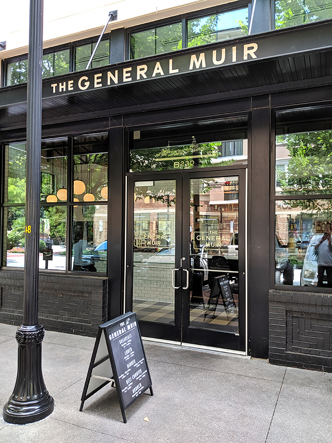 Welcome to flavor town! The General Muir's sleek exterior promises a culinary adventure that'll make your taste buds do the cha-cha.