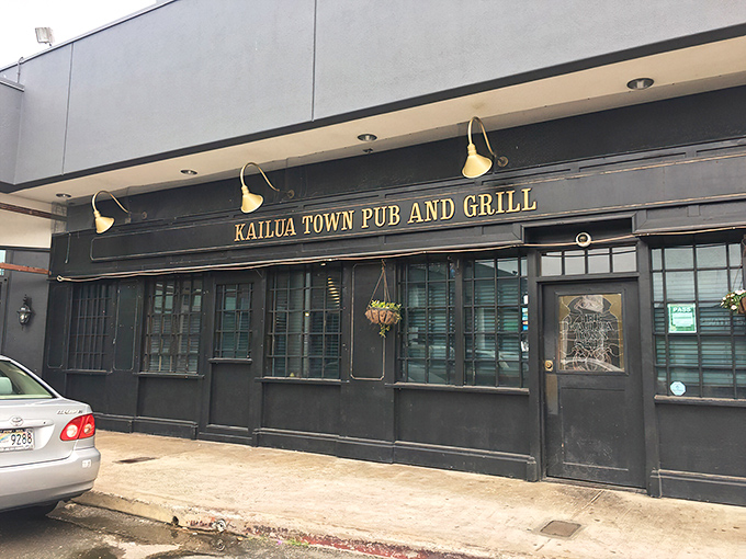 Welcome to flavor town! Kailua Town Pub and Grill's unassuming exterior hides a world of culinary delights waiting to be discovered.