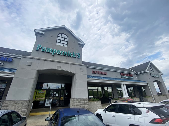 Welcome to Pumpernick's, where the exterior might not win beauty contests, but the flavors inside are runway-ready. This unassuming facade hides a treasure trove of deliciousness!
