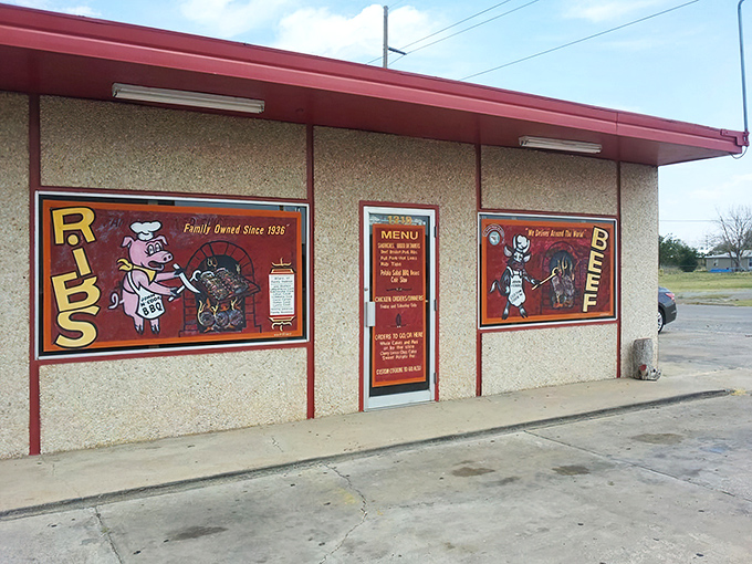 "Real Pit BBQ" isn't just a name, it's a promise. This unassuming facade hides a smoky paradise that'll make your taste buds do a happy dance.