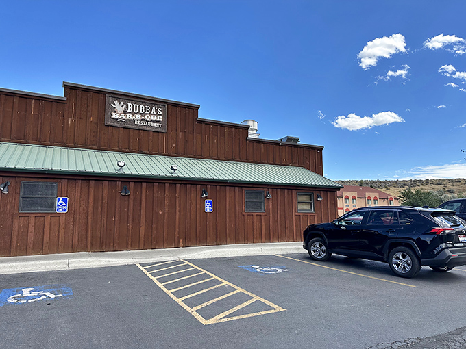 Welcome to Bubba's, where the exterior is as unassuming as Clark Kent, but inside? Pure barbecue superhero action awaits!