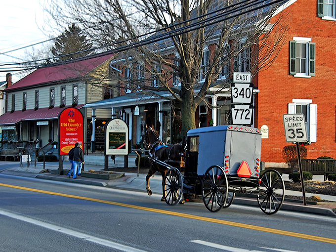 Step back in time! Intercourse, PA: where horse-drawn buggies share the road with cars, and the pace of life slows to a delicious simmer.