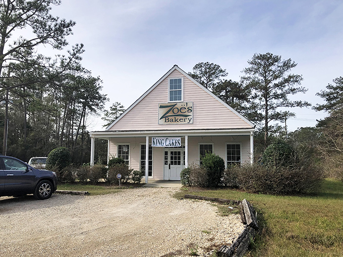 Welcome to Zoe's Bakery, where Southern charm meets pastry perfection! This quaint cottage could easily double as a movie set for "Steel Magnolias: The Bakery Edition."