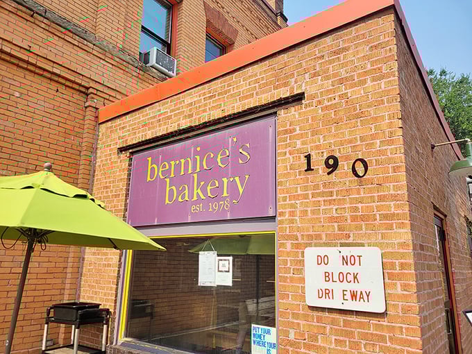 Since 1978, this charming brick storefront has been Missoula's go-to destination for sweet-tooth satisfaction, complete with a lime-green welcome umbrella. 