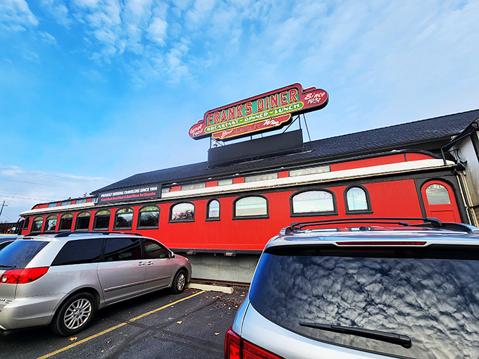 All aboard the flavor express! Frank's Diner, a vintage railcar turned culinary time machine, promises a journey through taste and nostalgia.