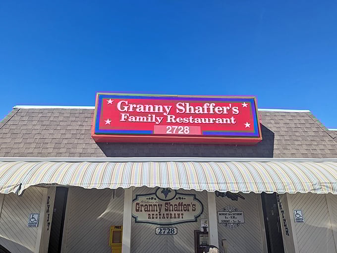 Welcome to Granny Shaffer's, where the exterior is as unassuming as Clark Kent's glasses, but inside? Pure culinary superhero action awaits! 