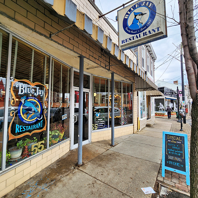 A blue jay's nest of culinary delights! This unassuming storefront holds more flavor than a season of Top Chef.