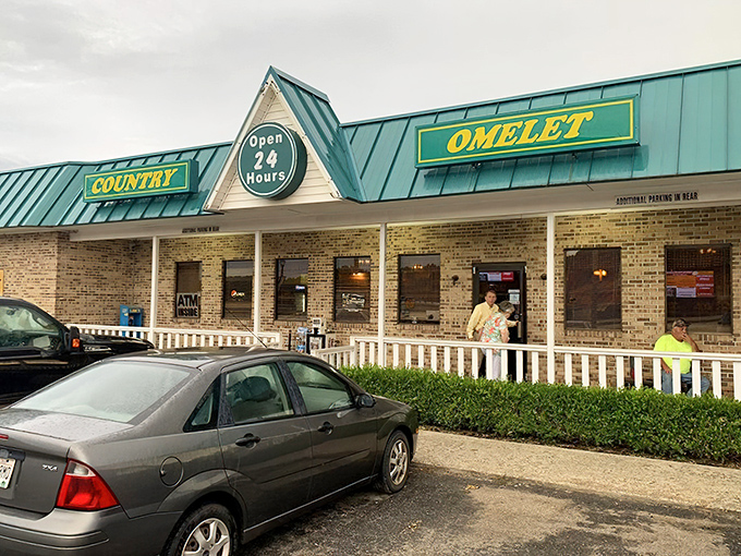 Welcome to egg paradise! This unassuming brick building houses a 24-hour omelet oasis that'll make your taste buds do the cha-cha.