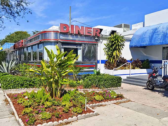 A neon dream come true! Jack's Hollywood Diner beckons with its retro charm, promising a journey back to the golden age of American dining.