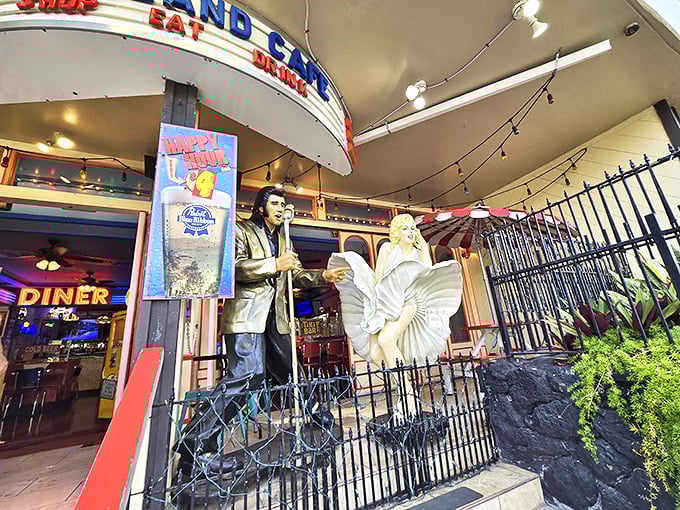 Welcome to the Rock Island Cafe, where Elvis is always in the building and your biggest worry is choosing between chocolate or vanilla!