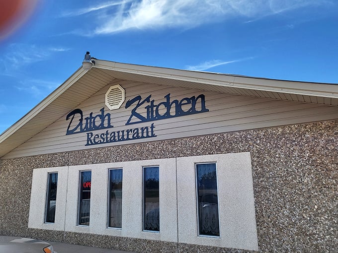 The unassuming exterior of Dutch Kitchen belies the culinary treasures within. Sometimes the best food hides in the most modest packages.