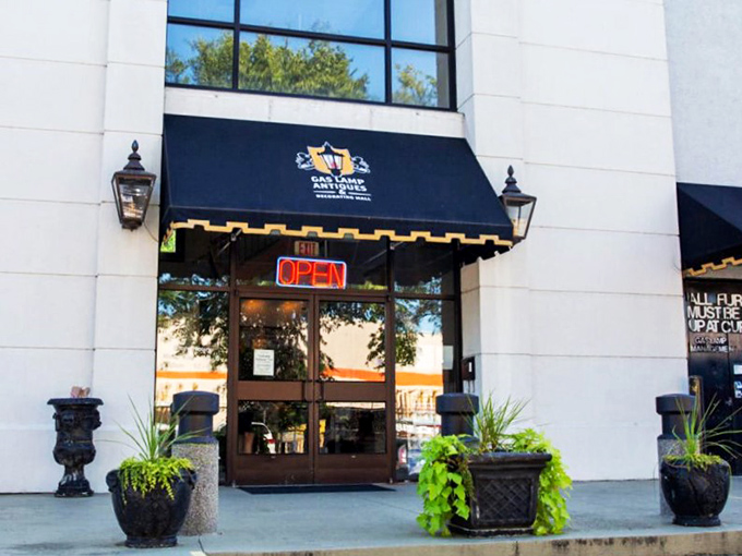Welcome to GasLamp Antiques, where history meets retail therapy! This unassuming exterior hides a treasure trove that would make Indiana Jones jealous. 