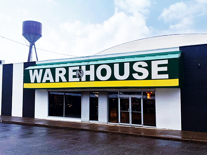 Welcome to the time machine! This unassuming warehouse exterior hides a treasure trove of nostalgia that'll make your inner child do backflips.