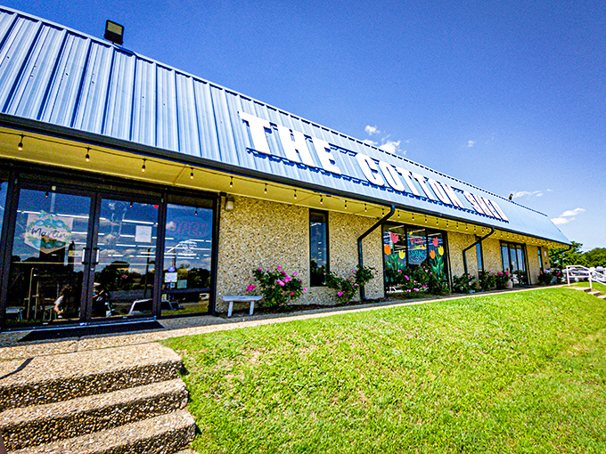 The blue-roofed wonderland beckons from I-30 like a siren call to treasure hunters. This isn't just shopping&mdash;it's an expedition into Arkansas's collective attic.