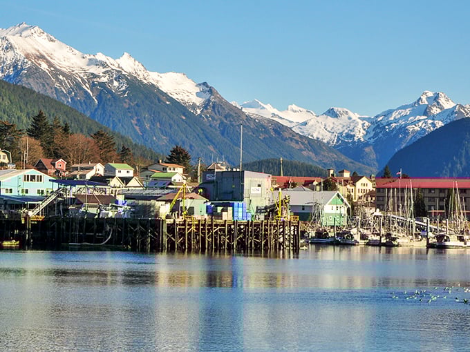 Sitka's skyline: Where nature and civilization play a game of "who's more photogenic?" Spoiler alert: It's a tie!