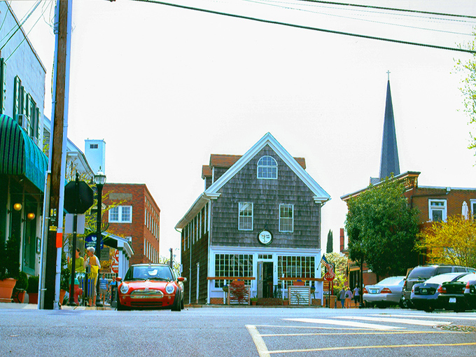 Lewes after dark: Where history meets mystery. The streetlights cast a warm glow on brick buildings, inviting you to explore the town's secrets.