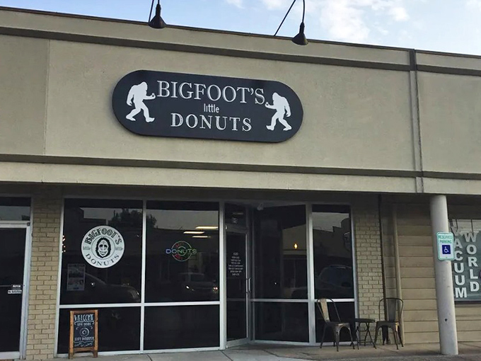 Welcome to Bigfoot's lair! This unassuming storefront hides a treasure trove of tiny treats that'll make your taste buds do a happy dance.