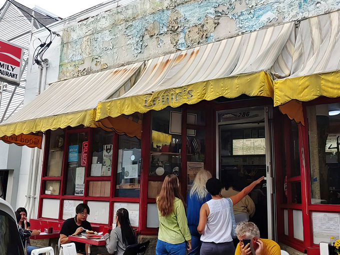Step into a time machine disguised as a diner! Louis Family Restaurant's exterior promises a journey back to simpler times and heartier appetites.