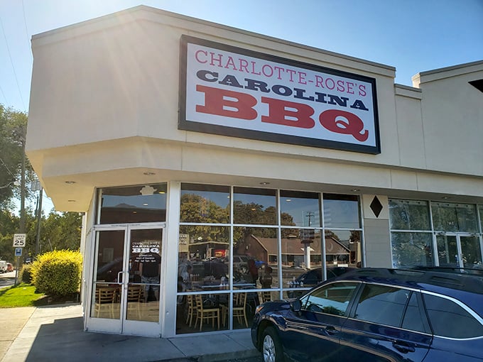 Welcome to BBQ paradise! Charlotte-Rose's Carolina BBQ stands proud in Millcreek, a beacon of smoky goodness that'll make your taste buds do a happy dance.