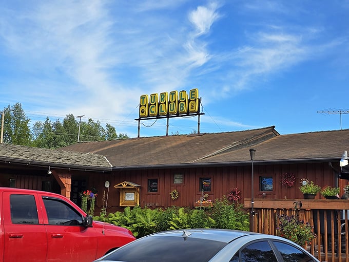 Welcome to the Turtle Club, where rustic charm meets culinary magic! This unassuming exterior hides a treasure trove of flavors that'll make your taste buds do a happy dance.