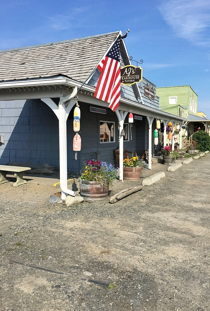 A rustic charm that's more inviting than a warm blanket on a chilly Alaskan night. AJ's OldTown Steakhouse beckons with its cozy wooden exterior and promise of meaty delights within.