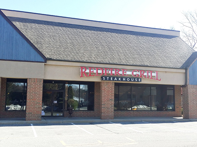 Welcome to steak paradise! Redfire Grill's exterior might be unassuming, but inside lies a carnivore's dream come true.