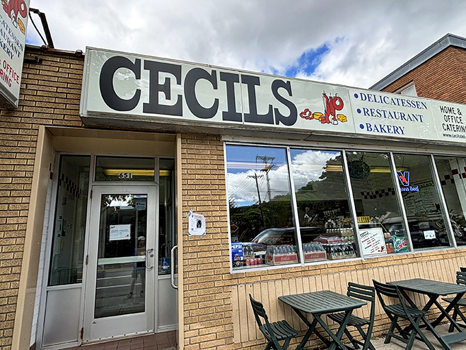Welcome to Cecil's, where the neon sign promises delights and the brick facade holds decades of delicious secrets.