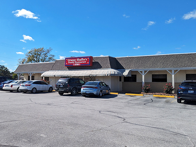 Welcome to Granny Shaffer's, where the exterior is as unassuming as Clark Kent's glasses, but inside? Pure culinary superhero action awaits!