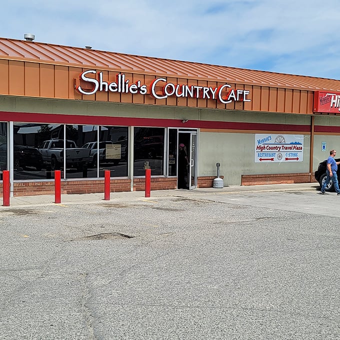 Welcome to flavor town! Shellie's Country Cafe stands proud against the Montana sky, promising hearty meals and warm smiles inside. 