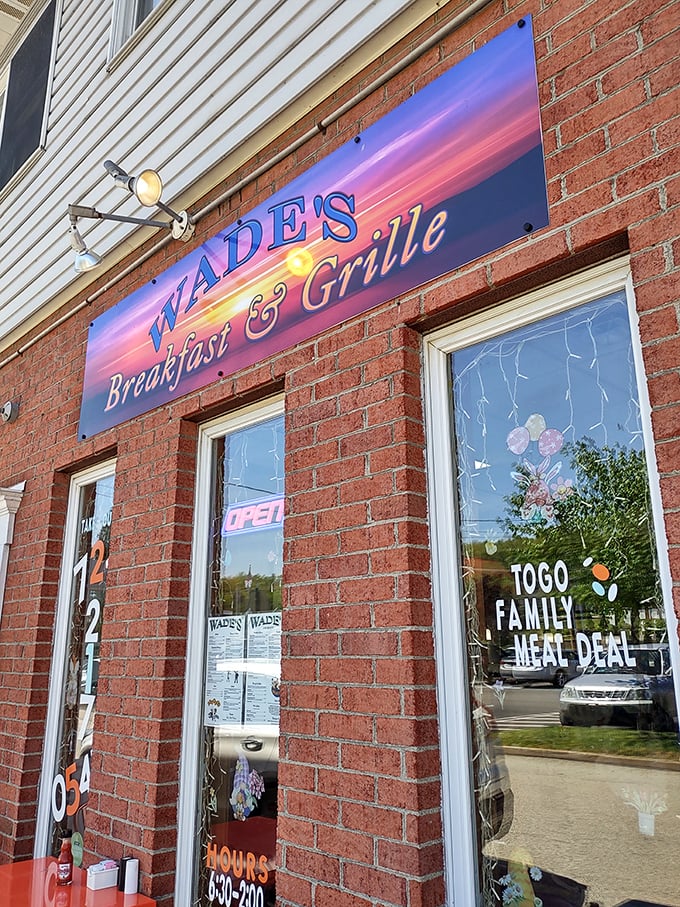 Welcome to Wade's, where the red door isn't just an entrance&mdash;it's a portal to breakfast nirvana. Prepare for a flavor adventure!