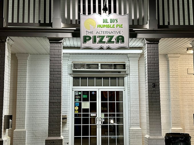Welcome to pizza paradise! Dr. Ho's Humble Pie beckons with its charming exterior, promising a slice of heaven in North Garden, Virginia.