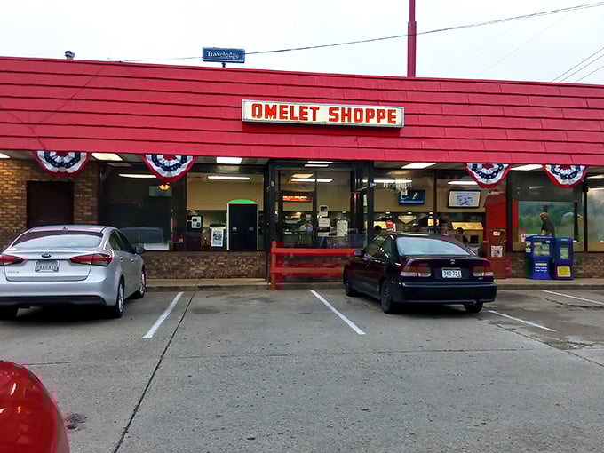 Welcome to omelet paradise! This unassuming red-roofed diner might not win beauty contests, but it's about to win your heart (and stomach).