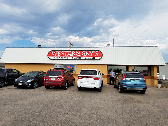 Welcome to Western Sky's, where the promise of a hearty meal is as vast as the Wyoming horizon!