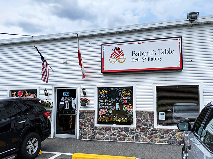 The unassuming exterior of Babuni's Table hides culinary treasures within. Like finding a Picasso at a yard sale, this modest storefront delivers unexpected delights.