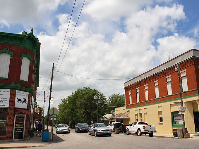 Step back in time on Jamesport's Main Street, where vintage storefronts transport you to a simpler era. It's like Norman Rockwell painted your vacation!