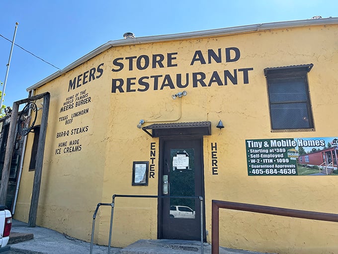 Welcome to burger paradise! This sun-drenched yellow building houses more flavor than a country music festival.
