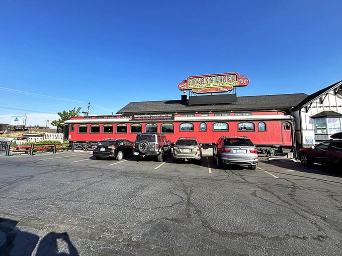 All aboard the flavor express! Frank's Diner, a vintage railcar turned culinary time machine, promises a journey through taste and nostalgia.