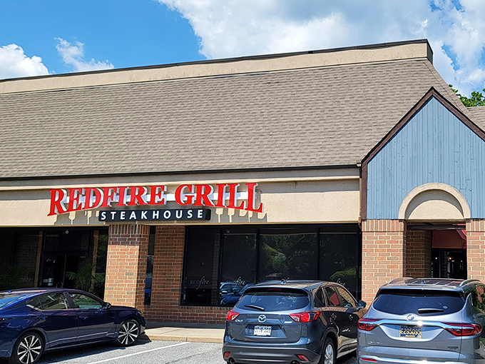 Welcome to steak paradise! Redfire Grill's exterior might be unassuming, but inside lies a carnivore's dream come true.