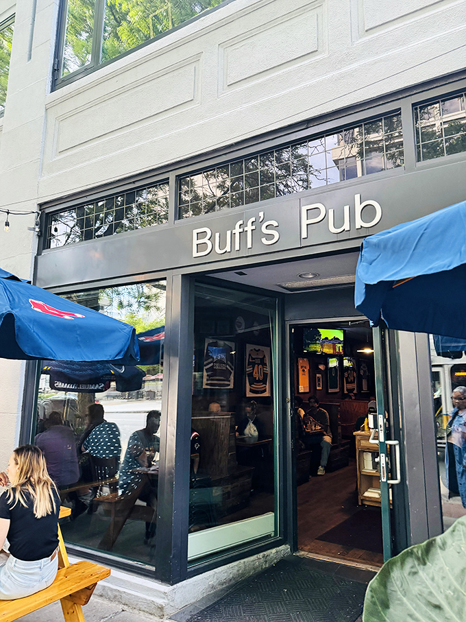 Welcome to Buff's Pub, where the exterior is as unassuming as Clark Kent, but inside, it's all Superman-level flavor!
