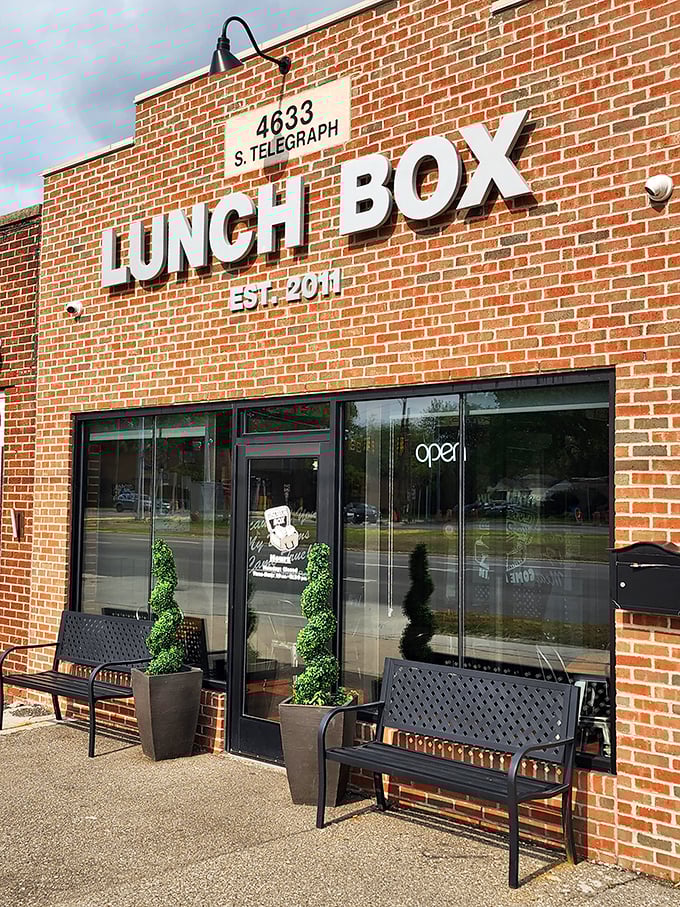 Welcome to sandwich paradise! Lunch Box's unassuming brick exterior hides a world of flavor waiting to be discovered inside.