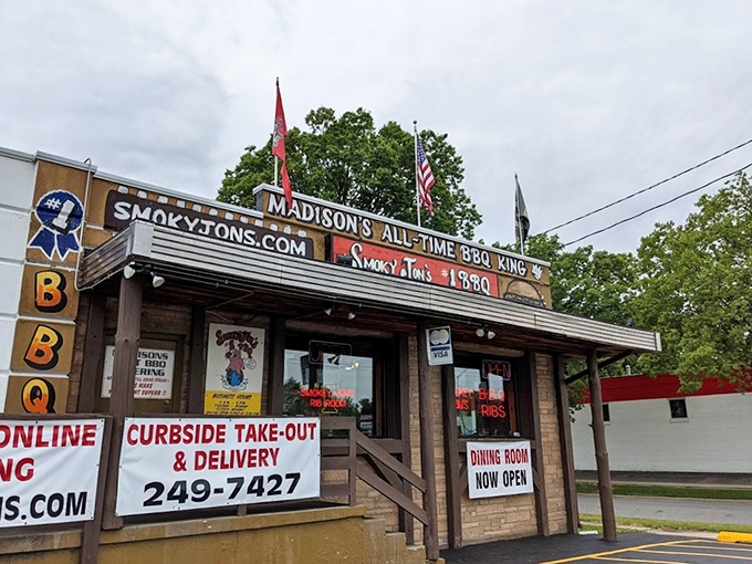 "Madison's All-Time BBQ King" isn't just a catchy slogan - it's a smoky promise that'll have your taste buds doing a happy dance before you even step inside.