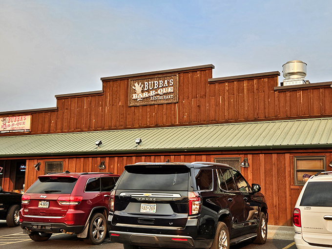 Welcome to Bubba's, where the exterior is as unassuming as Clark Kent, but inside? Pure barbecue superhero action awaits!