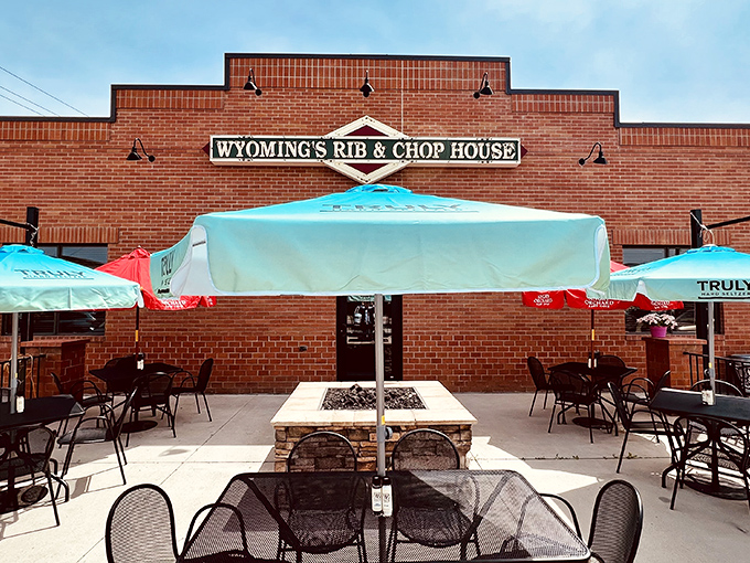 Welcome to Wyoming's Rib & Chop House, where the Wild West meets fine dining. This brick facade hides a treasure trove of culinary delights that'll make your taste buds yell "Yeehaw!"