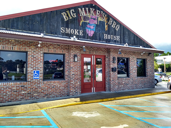 Welcome to BBQ paradise! Big Mike's rustic charm beckons like a siren song to meat lovers everywhere.