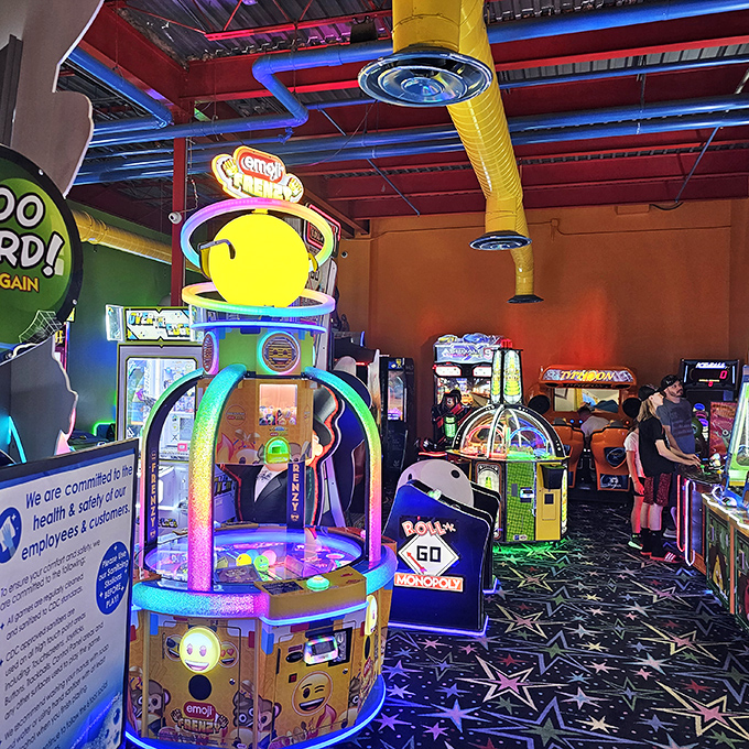 Calling all earthlings! This arcade is like Area 51 meets Chuck E. Cheese – a playground for the young and young-at-heart.